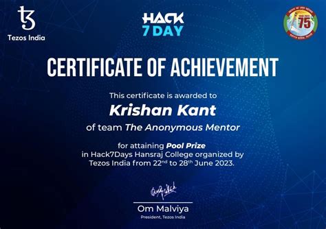 Participated In Hack7day And Won Prizes Krishan Kant Posted On The Topic Linkedin