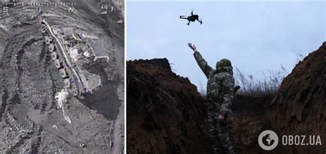 Український дрон камікадзе знищив ворожу БМП момент прильоту на відео Oboz Ua