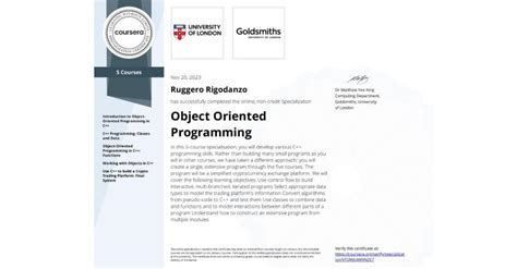 Ruggero Rigodanzo On Linkedin Completion Certificate For Object