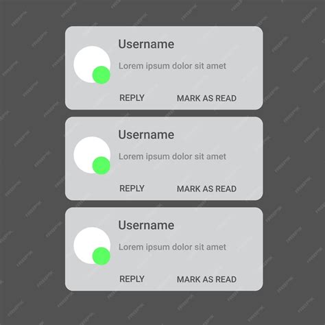 Premium Vector Vector Illustration Messages Notification Pop Up For Handphone Template