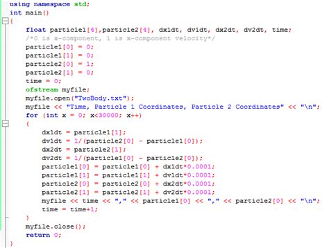 Simulations Why Is My Two Body Model Not Working Physics Stack Exchange