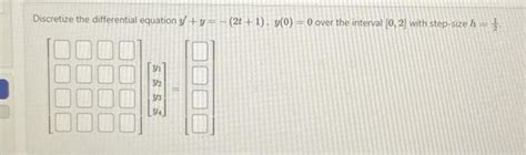 Discretize The Differential Equation
