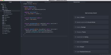 Solidity智能合约开发工具atom及其插件安装atom合约地址 Csdn博客