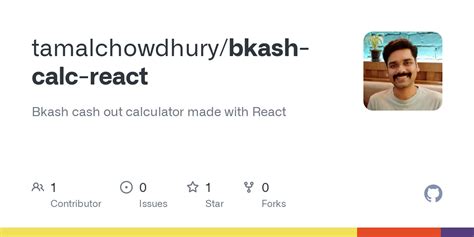 Github Tamalchowdhurybkash Calc React Bkash Cash Out Calculator