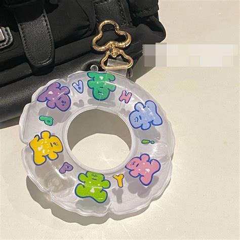 열쇠고리 러블리 미니 튜브 모양 차동차 스마트키 키링공기주입기 세트 키홀더 키오링 큐티 가방 꾸미기 소품 초경량 가방고리 창의적인 생일 기념일 선물 위시버킷