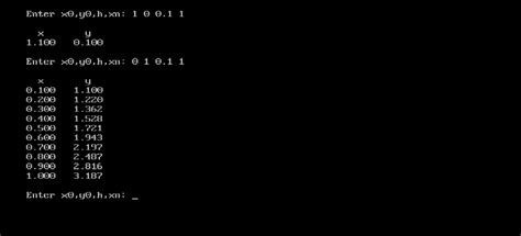 c c program to euler s method kashipara