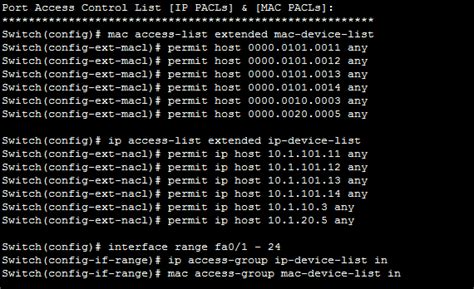 Access Control Lists Security GPON Solution