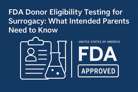 Fda Donor Eligibility Testing For Surrogacy Requirements For Using