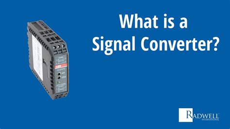 What Is A Signal Converter Youtube