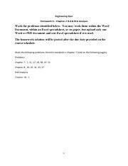 Homework Chapters And Pdf Engineering Econ Homework Chapters Risk Analysis