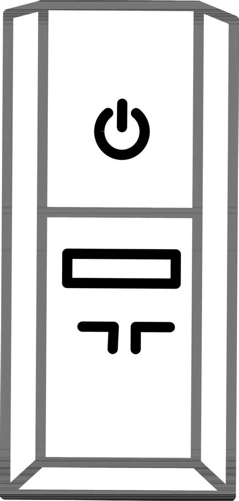 Line Art CPU Icon In Flat Style 24369448 Vector Art At Vecteezy