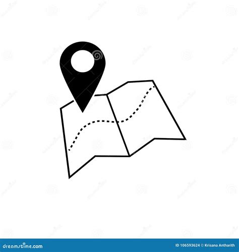Vector Of Map Pointer Icon GPS Location Symbol Stock Illustration