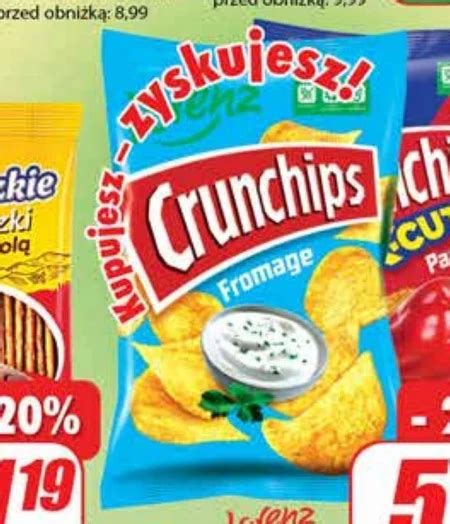 Crunchips Chipsy Ziemniaczane Fromage 140 G Promocja Dino Dingpl