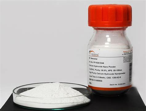 Calcium Hydroxide Nanoparticles High Purity Less Price Fast Delivery