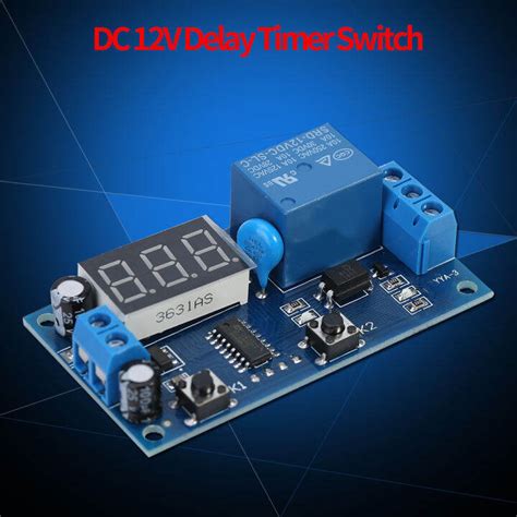 DC 12V Infinite Cycle Delay Timing Timer Relay ON OFF Switch Loop Module Na May LED Display