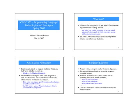 Classic Applications Of Programming Languages Cmsc 433 Docsity