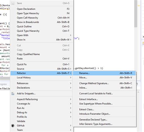 github davidlehmann refactoring exercise