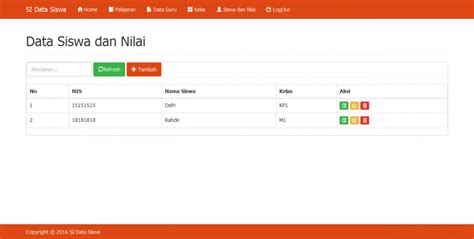 Source Code Si Data Siswa Dengan Php Tugasakhirid