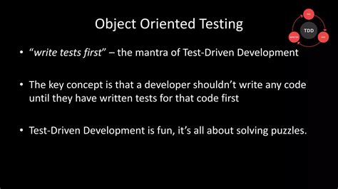 Python Object Oriented Testing Ppt