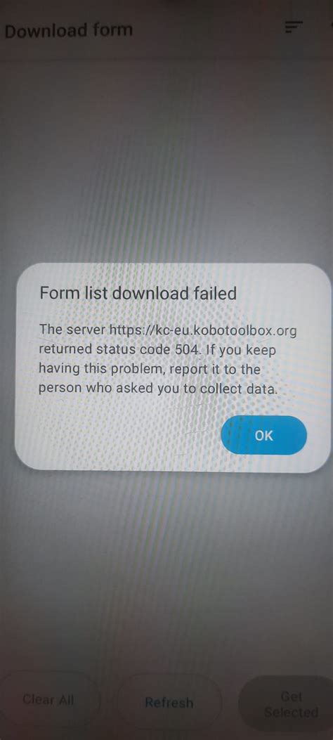cannot access get deployed blank forms to the collect android app