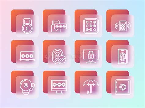 Set Line Security Keypad Access Panel Monitor With Password Lock Umbrella Fingerprint