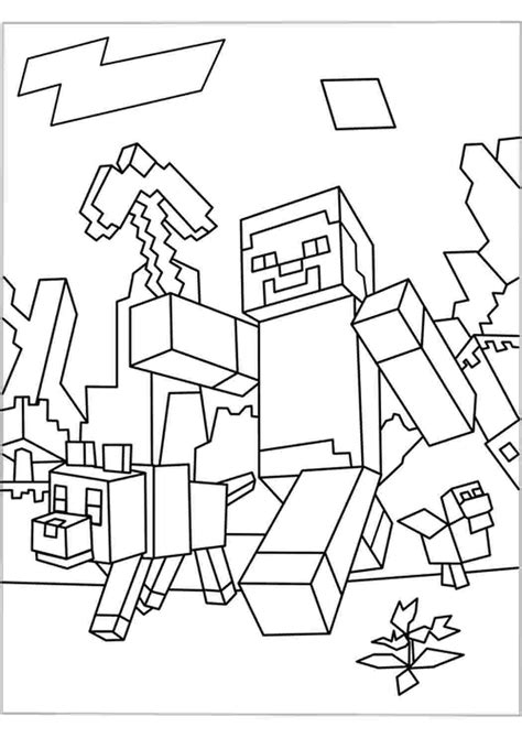 Раскраска игры Майнкрафт Раскраски с мечем из майнкрафта Раскраски с героями игры майнкрафт