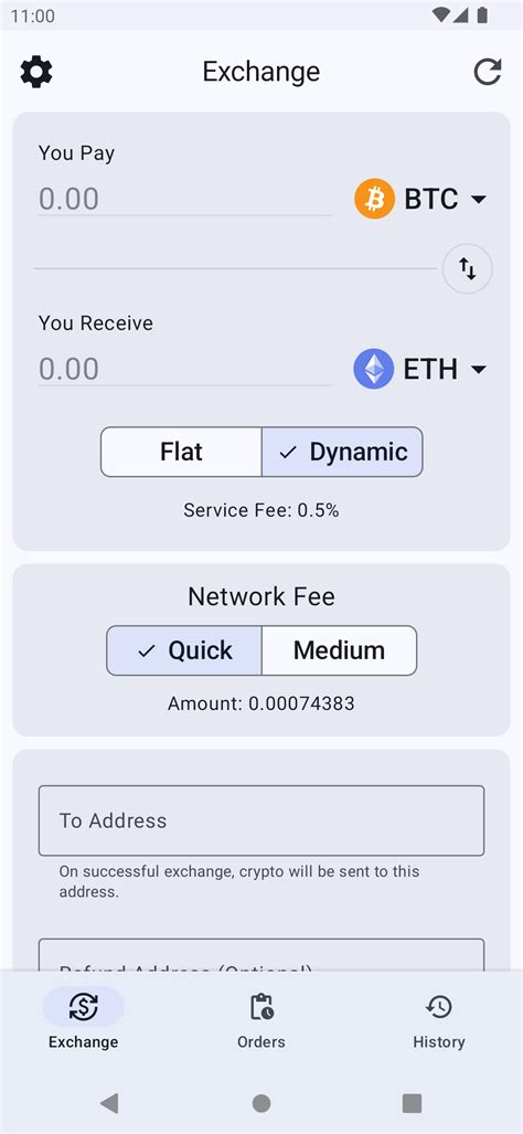Exch Automatic Cryptocurrency Swaps
