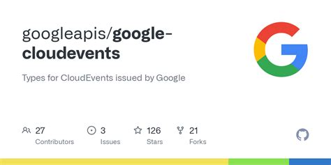 GitHub Googleapis Google Cloudevents Types For CloudEvents Issued By Google