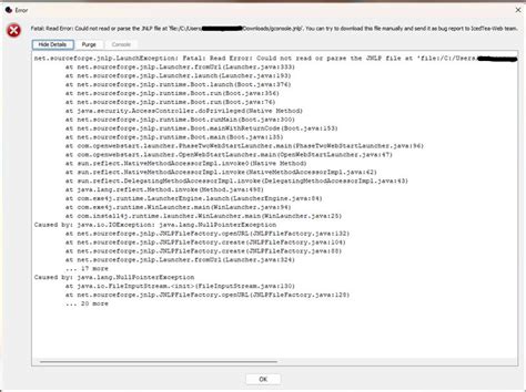 Networker Nmc Launcher Fails With Unable To Read Or Parse Jnlp File