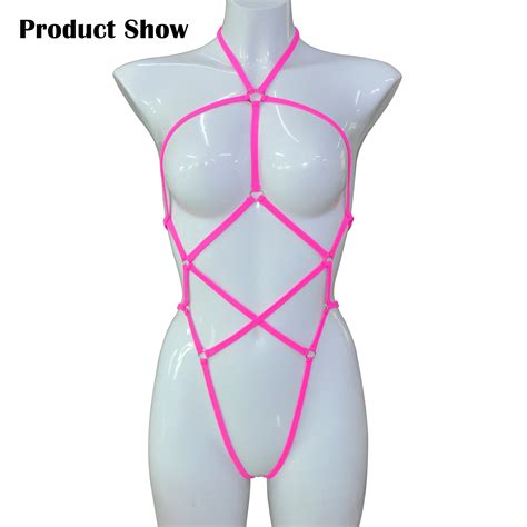 Fuchsia Slingshot Extreme Micro Sling Bikini G String Dancer Outfits