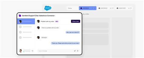 salesforce connector for live chat and ai agent support sendbird