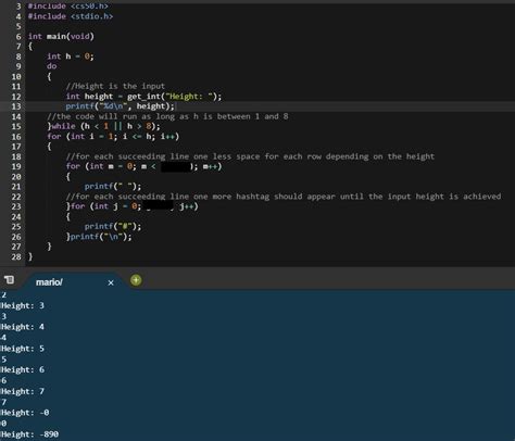 Mario Less Pset1 How Do I Get My Code To Compile As It Should Cs50