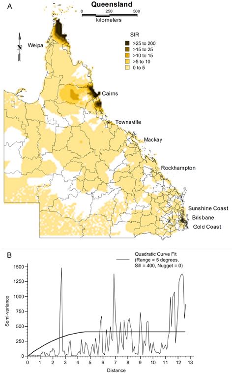 The Smoothed Map Of Standardised Incidence Rates Of Dengue Using