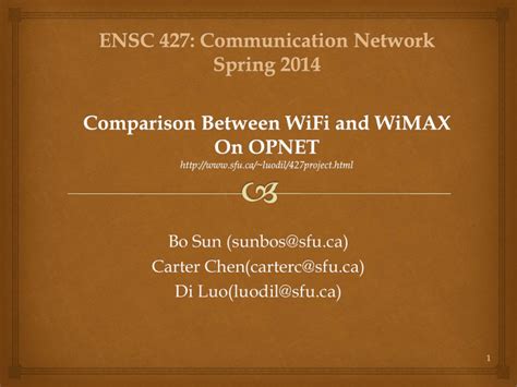 Comparison Between Wifi And Wimax On Opnet