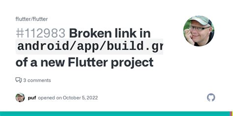 Broken Link In Android App Build Gradle Of A New Flutter Project Issue Flutter