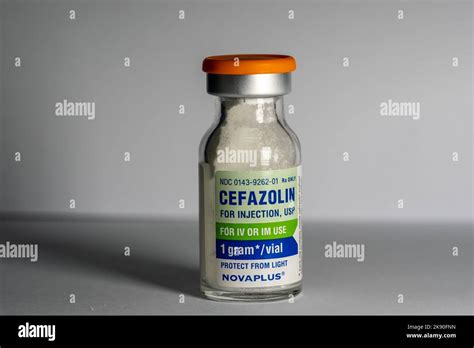 A Bottle Of Cefazolin Antibiotics Treating Bacterial Infections For
