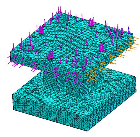 Grid Diagram Created By Finite Element Analysis Software Download