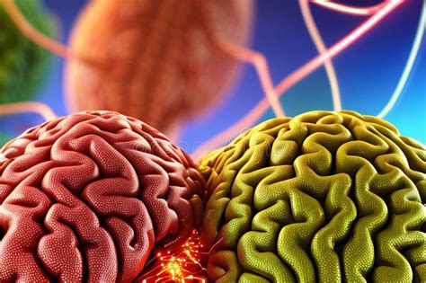Neural Pathways And Synaptic Links Concept Stock Illustration