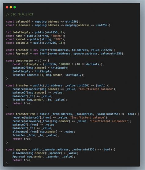 Javascript Smart Contracts