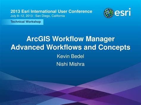 Ppt Arcgis Workflow Manager Advanced Workflows And Concepts Powerpoint Presentation Id 5831237
