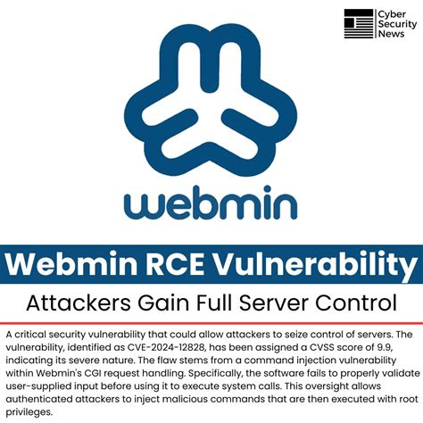 cyber security news ® on linkedin cyber security news ® webmin rce