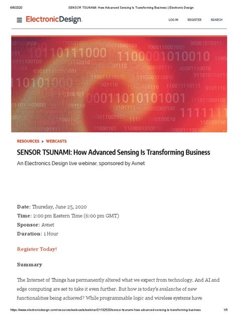 5 Sensor Tsunami How Advanced Sensing Is Transforming Business Electronic Design Pdf