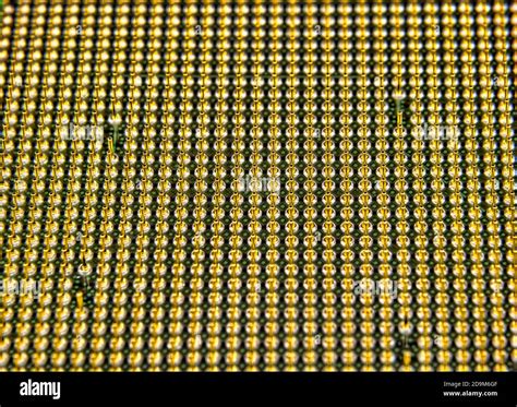 CPU Pins Central Processor Unit Upside Down Stock Photo Alamy