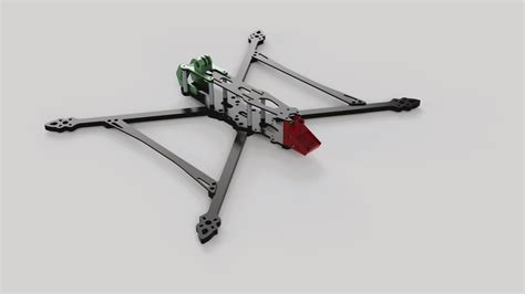 🖼️ Fpv Drone Frame・ Stl File For 3d Printing And Cnc Machining Laser