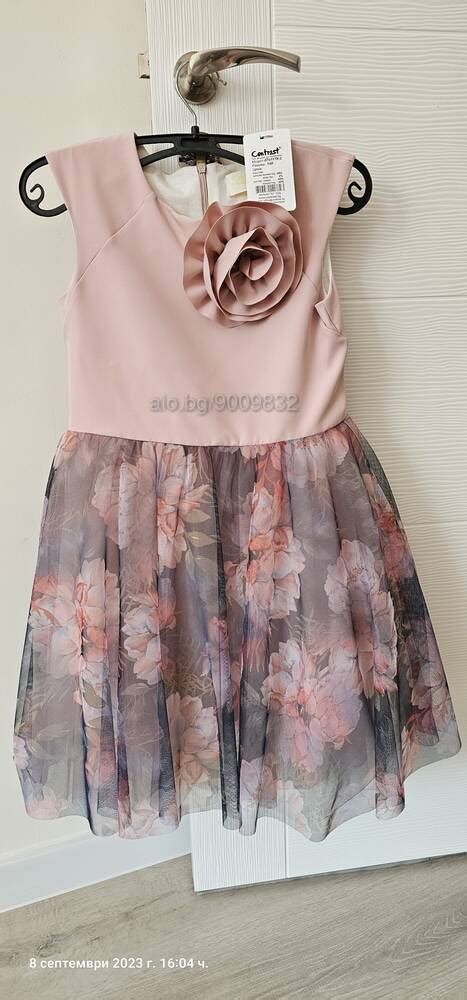 Детска официална рокля 140 см Рокля Момиченце 140 см пепел от рози Бебешки и детски дре