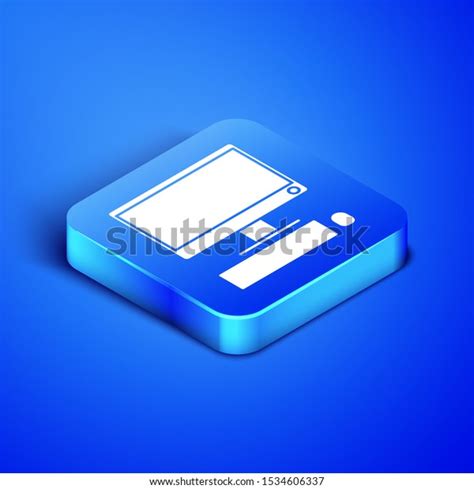 Isometric Computer Monitor Keyboard Mouse Icon Stock Vector Royalty Free 1534606337 Shutterstock