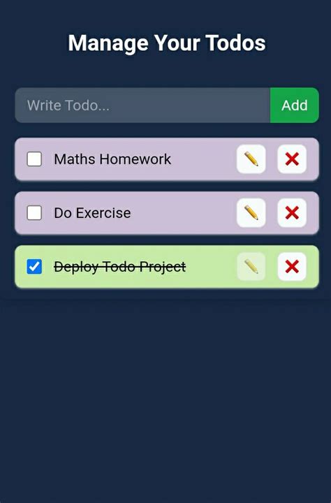 📝 Project Update Todo Application Abdullah Muhammad Jawed