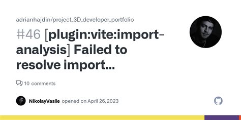 Pluginviteimport Analysis Failed To Resolve Import Components