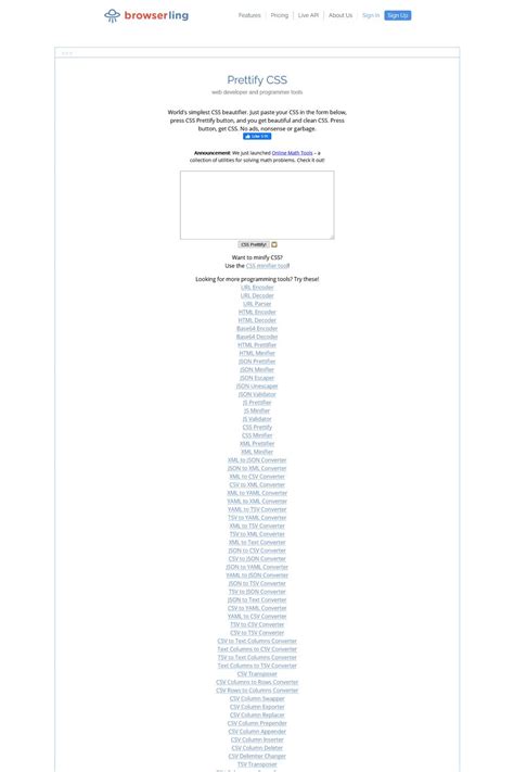 Prettify Css Css Coding Websites Frontend