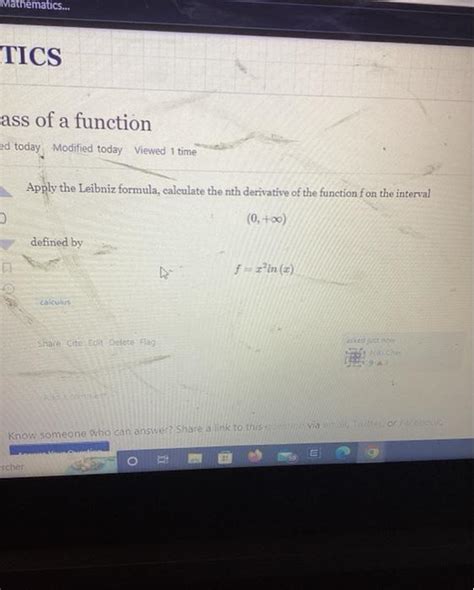 Solved Apply The Leibniz Formula Calculate The Nth